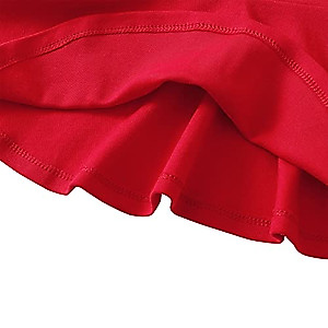SOBOWO Toddler Red Dress Christmas Baby Infant Cotton Long Sleeve Princess Tutu Dresses 9 Months-3T(2-3T, Red Long Sleeve)