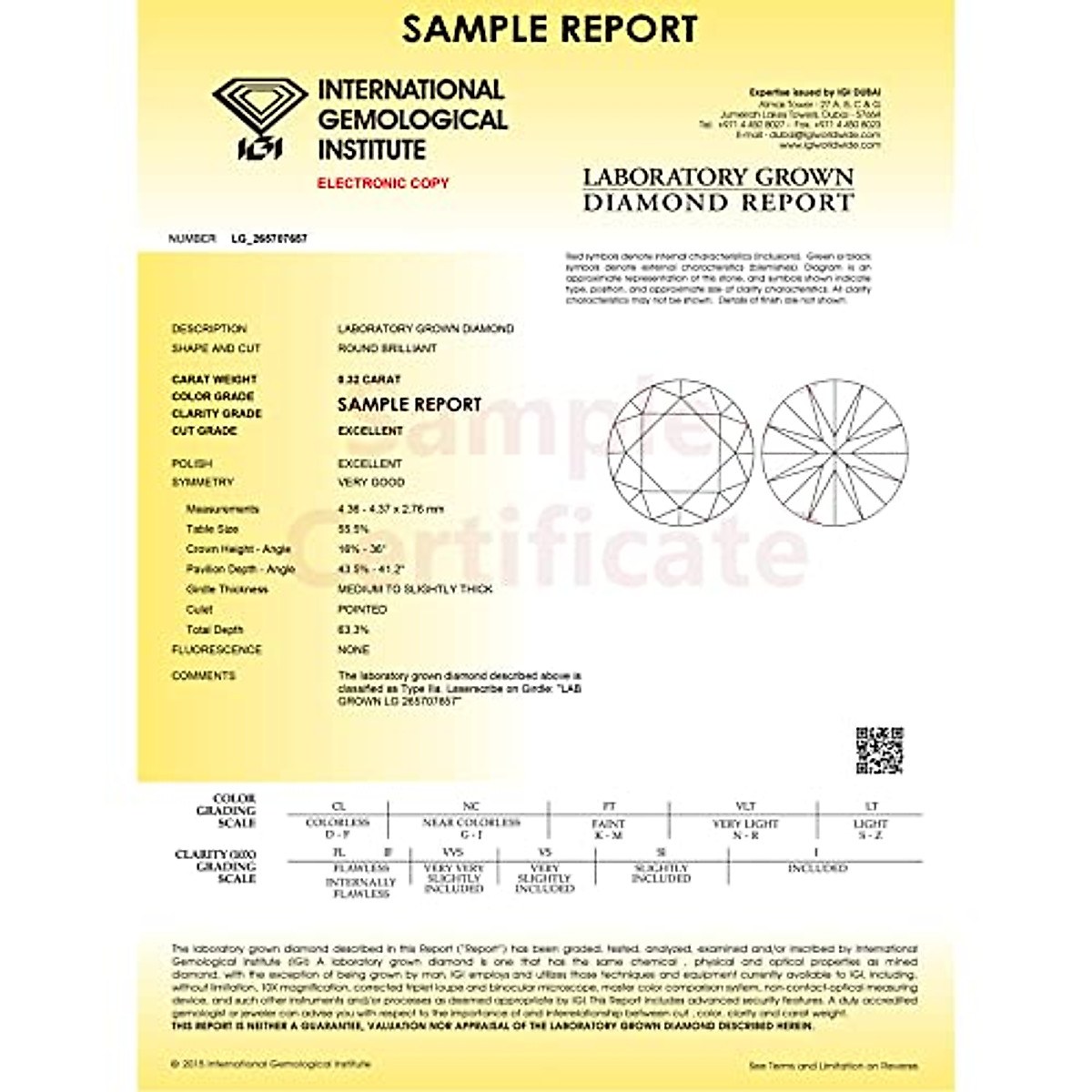 Round IGI Certified Lab Grown Diamond (VS1/F) 1.00 ct Women Solitaire Rope Engagement Ring 14K Rose Gold-7.0