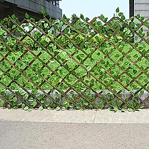 QILIN 70cm Artificial Garden Plant Fence UV Protected Privacy Screen Outdoor Indoor Use Garden Fence Backyard Home Decor Greenery Wall