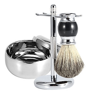 shaving brush and bowl shaving brush shaving brush,Shaving Brush And Bowl Shaving Brush Professional Men Shaving Tool Stand Holder Faux Badger Hair Brush Alloy Mug Bowl Kit Shaving Brush Set