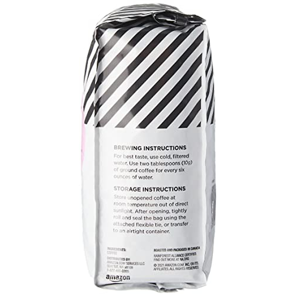 AmazonFresh Donut Cafe Whole Bean Coffee, Medium Roast, 12 Ounce (Pack of 3)