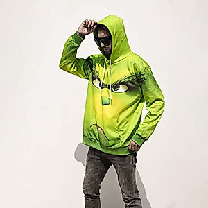 Gouvplr Unisex Christmas Hoodie Novetly Casual Sweatshirt Halloween Pullover Hooded With Pocket