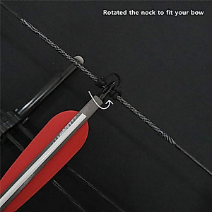 Zhan Yi Arrow Knocks 6.2MM(0.244-0.246”) 60 Pack Accessories Insert Nocks for Archery Standard Size Arrows(Black)