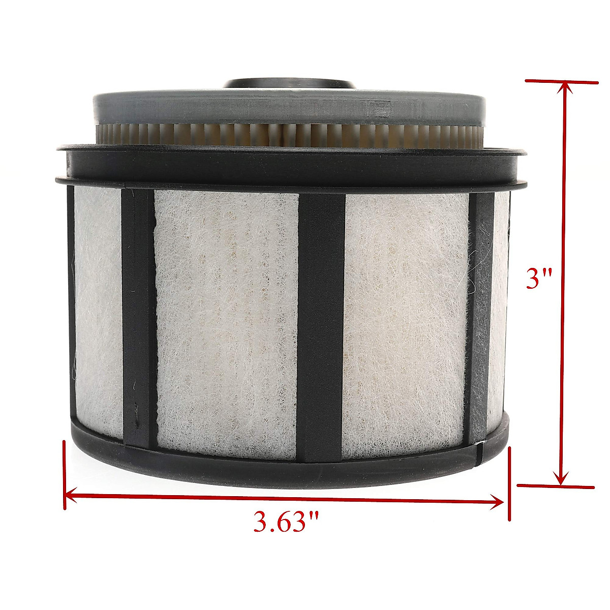 iFJF FD-4596 Fuel Filter Element Replacement for 7.3L Powerstroke V8 E350 E450 E550 2003 F250 F350 F450 F550 Super Duty 1999-2003 10 Micron Replaces F81Z9N184AA(Set of 3)