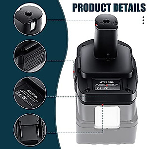MT20RNL Adapter for Makita 18V Battery to for Roybi 18V Battery，Most Batteries for MAKITA:BL1860B / BL1860 / BL1850B / BL1850 / BL1840 / BL1830B / BL1830 / BL1820 / BL1815 etc.