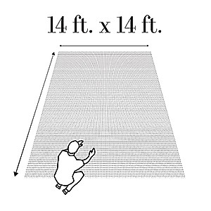 Dalen Bird X Protective Mesh Netting - Keep Birds and Pests Away from Your Garden – Non Toxic - Made in The USA - 14' x 14'