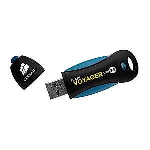 Corsair 128 GB USB 3.0 Flash Voyager Flash Drive, Black