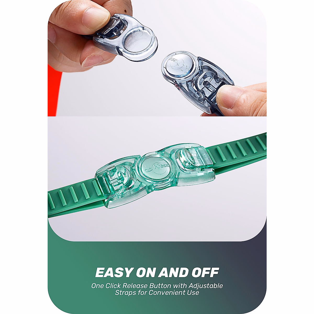 CAPAS Kids Swim Goggles, Pack of 2 Waterproof Anti-Fog Anti-UV Water Pool Swimming Class Goggles for Boys Girls Age 4-12