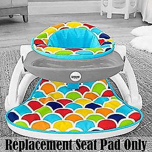 Replacement Pad for Fisher-Price Sit-Me-Up Baby Set - DRH80 ~ Happy Hills Print ~ Replacement Seat Pad