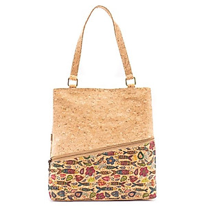 Cork Culture Cork Shoulder Bag Tote Eco Friendly Vegan purse Sustainable gift Handbag (Sardines)