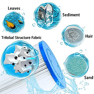 EXCELFU 2 Pack Spa Filter Hot Tub Filter Fit for 2012-2015 Aquaterra/2013-2015 Fantasy/2005-2015 Free Flow,Replaces 303279 78460 FC-2402 PFF42TC-P4 SD-01322, 1 1/2" MPT Thread (Fine Thread) Spa Filter