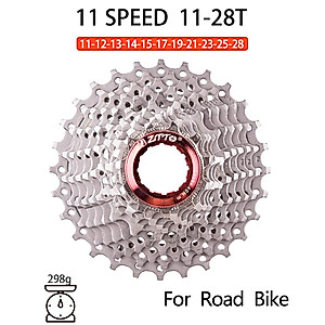 ZTTO Road Bike Cassette 11 Speed Mountain Bike Freewheel 11S 11-25T/28T/30T/34T Bicycle Sprocket (11S 11-25T)