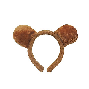 Yilistore Bear Ears Headband,Brown Bear Costume Accessories Headband for Halloween,Christmas Party Favor