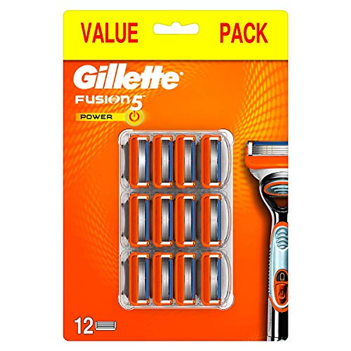 Gilette Fusion5 Power 12 Razor Blades