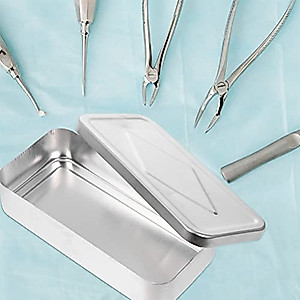 Scicalife 2pcs Aluminum Rectangular Storage Box Small Needle Container Empty Hinged Tins Box Sewing Needle Case Small Tin with Lid