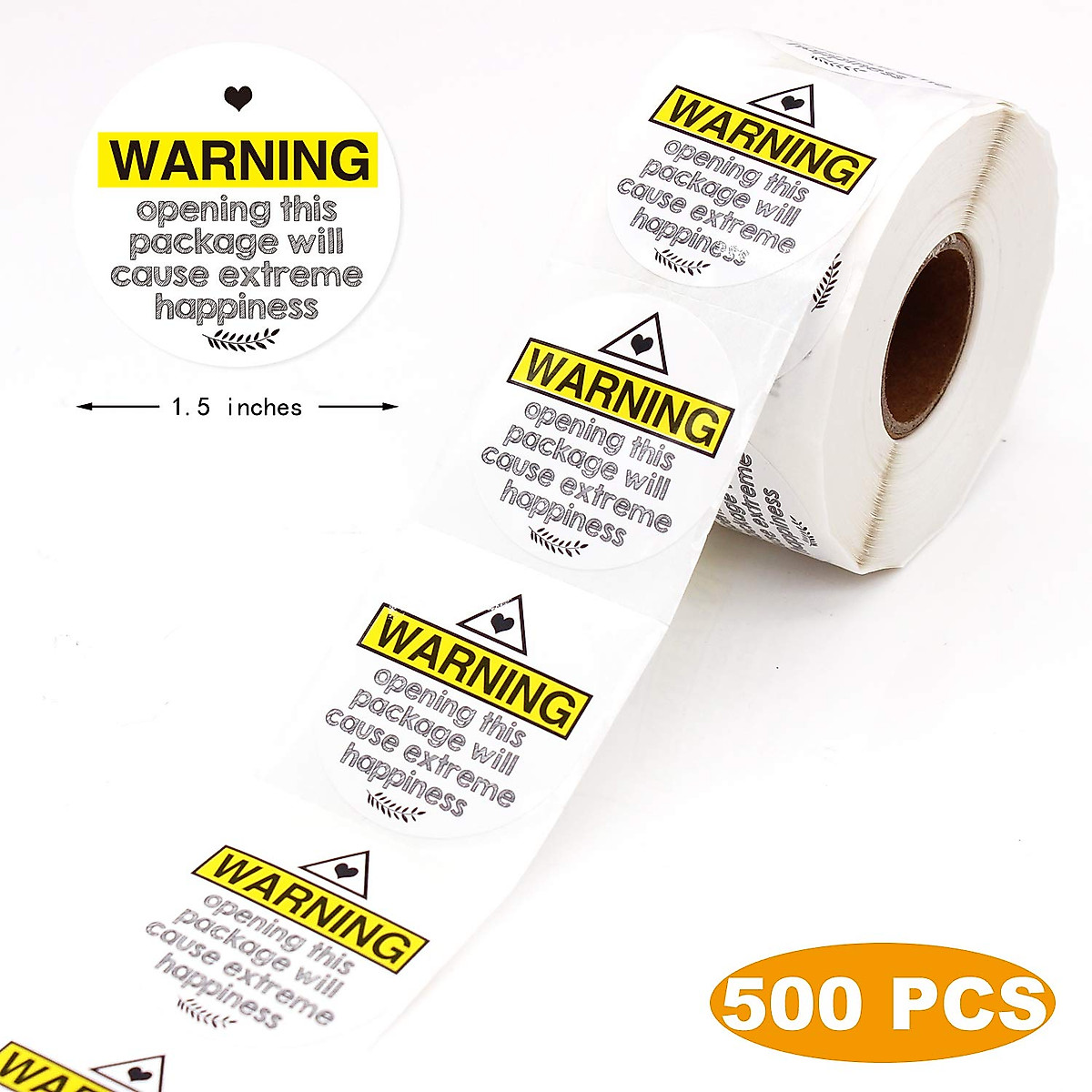 Muminglong 1.5 Inch Thank You Packaging Stickers, Happy Post Stickers, Cute Happy Mail Sticker, Postage Stickers, Mailing Stickers, Gift Wrapping, Envelope Seal, 500PCS