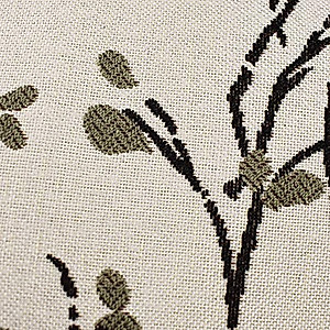 eLuxurySupply Fabric by The Yard - Upholstery Fabric 100% Polyester with LiveSmart Technology - Reupholstery Sewing Fabrics - Myla Ebony Pattern