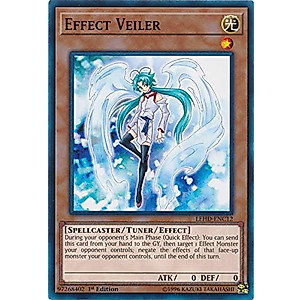 Yu-Gi-Oh! - Effect Veiler - LEHD-ENC12 - Common - 1st Edition - Legendary Hero Decks - Phantom Knights Deck