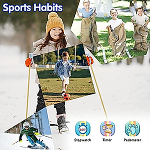 Kids Smart Watch Girls Boys - Smart Watch Kids Smartwatches for 4-12 Years Old with 26 Games Camera Music Player Video 12/24 hr Pedometer Alarm Clock Flashlight Birthday Gift for Kids Toys (Blue)