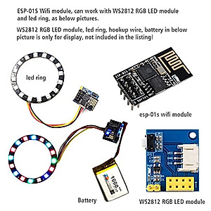 5PCS ESP8266 ESP-01S WiFi Serial Transceiver Module with 1MB Flash for Arduino Python LUA