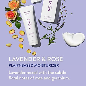 Native Lavender and Rose Body Lotion for Women and Men, Body Moisturizers for Dry Skin, 12 fl oz
