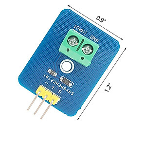 DAOKI 5PACK piezoelectric Ceramic Vibration Sensor piezo 3.3V/5V Module Analog Controller Electronic Components Supplies Sensor for Arduino with Dupont Cable