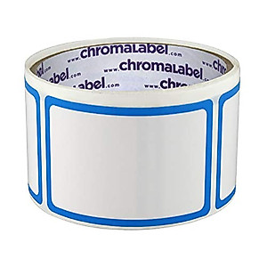 ChromaLabel 2 x 3 Inch Dry Erase Labels, 50/Roll, Without Protective Flap