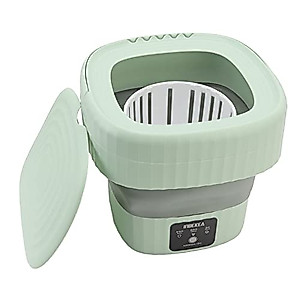 Washing Machine, 6L Folding Bucket Washer Portable Mini Foldable Washing Machine for Socks Underwear Baby Clothing 100-240V (US Plug)