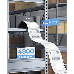 MUNBYN Wi-Fi Thermal Label Printer, 129S Wireless High Speed 4x6 Shipping Label Printer for Small Business & Package, Multi-Task Printing Printer Widely Used for Etsy, Ebay, Shopify, USPS