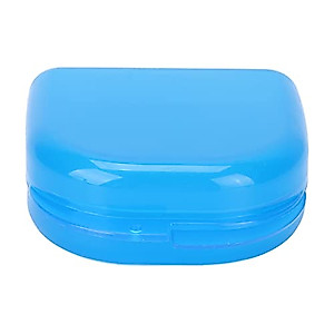 Denture Case, Compact Portable Dustproof Denture Storage Box 4pcs Plastic Mellow Firm Sturdy for Dental Clinic for Home Travel for Men Women