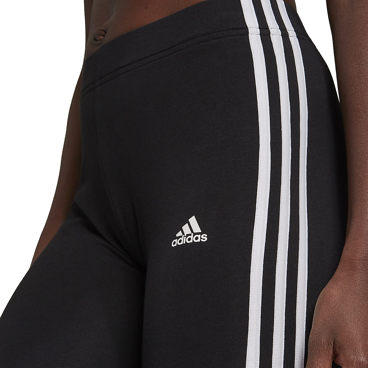 adidas womens 3-Stripes BK Shorts Black/White X-Large