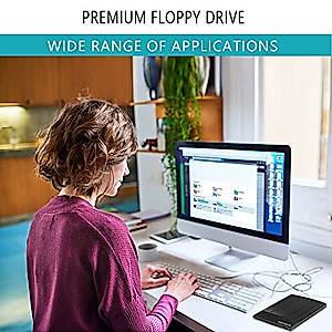 Floppy Disk Reader External Floppy Disk Drive Floppy Disk Reader USB 3.5-inch USB Floppy Disk Reader 1.44 MB FDD Portable Floppy Disk for PC Windows 2000 / XP / 7/8 / 7Plug and Play