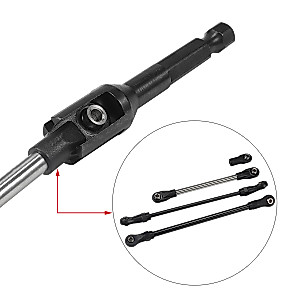 RC tool kit Quick Assembly Tool Ball Joint Wrench with 1/4'' Hex Shank Fit 5347 Rod Ends for 1/10 RC Crawler Links Building TRX4 SCX10 TF2 VS4-10 RC tool set (Rod Ends Assembly Tool Black) (Black)