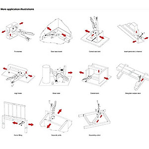 Strong Hand Tools PE6 Expand-O Reverse-Action Clamping Plier, 500 LBS Clamping Pressure, 1" to 1-3/4" Range, 6.5" Size