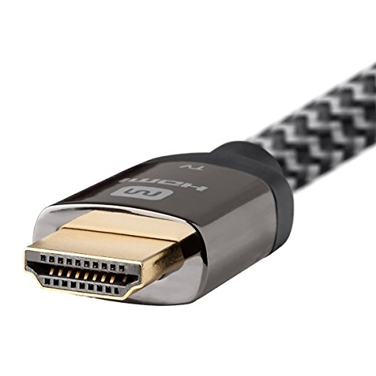 Monoprice 113755 HDMI High Speed Active Cable - 20 Feet - Gray, 4K@60Hz, 18Gbps, HDR, 28AWG, YUV, 4:4:4, CL3 - Luxe Active Series,Black
