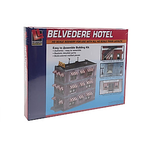 Life-Like Trains HO Scale Building Kits - Belvedere Downtown Hotel