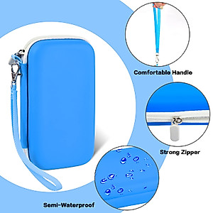 Case Compatible with Texas Instruments TI-30XIIS Scientific Calculator, Travel Office Calculators Storage Holder Bag with Extra Mesh Pocket for Pens, USB Cables and Accessories (Bag Only) - Black