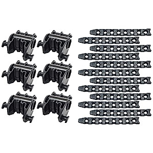 BIKEGEAR Stay Put Cradle (6 Pcs) and Rubber Replacement Accessory Strap kit(12 Pcs) Hitch Mount Bicycle Car Bike Rack 1-1/4"&2" Truck Hitch| Will Fit 1" Diameter Tubes