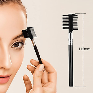 KINGMAS Eyebrow Razor, 9 in 1 Eyebrow Kit, Face Razors Facial Trimmer Shaver, Eyelash Comb, Angled Eyebrow Brush, Grooming Scissors, Tweezers for Women