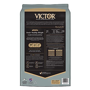 Victor Super Premium Dog Food – Purpose - Senior Healthy Weight – Gluten Free Weight Management Dry Dog Food for Senior Dogs with Glucosamine and Chondroitin, for Hip and Joint Health, 40lbs