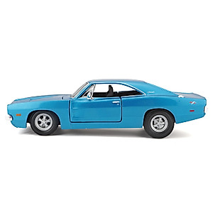 1969 Dodge Charger R/T Blue 1:25 Diecast Model Car