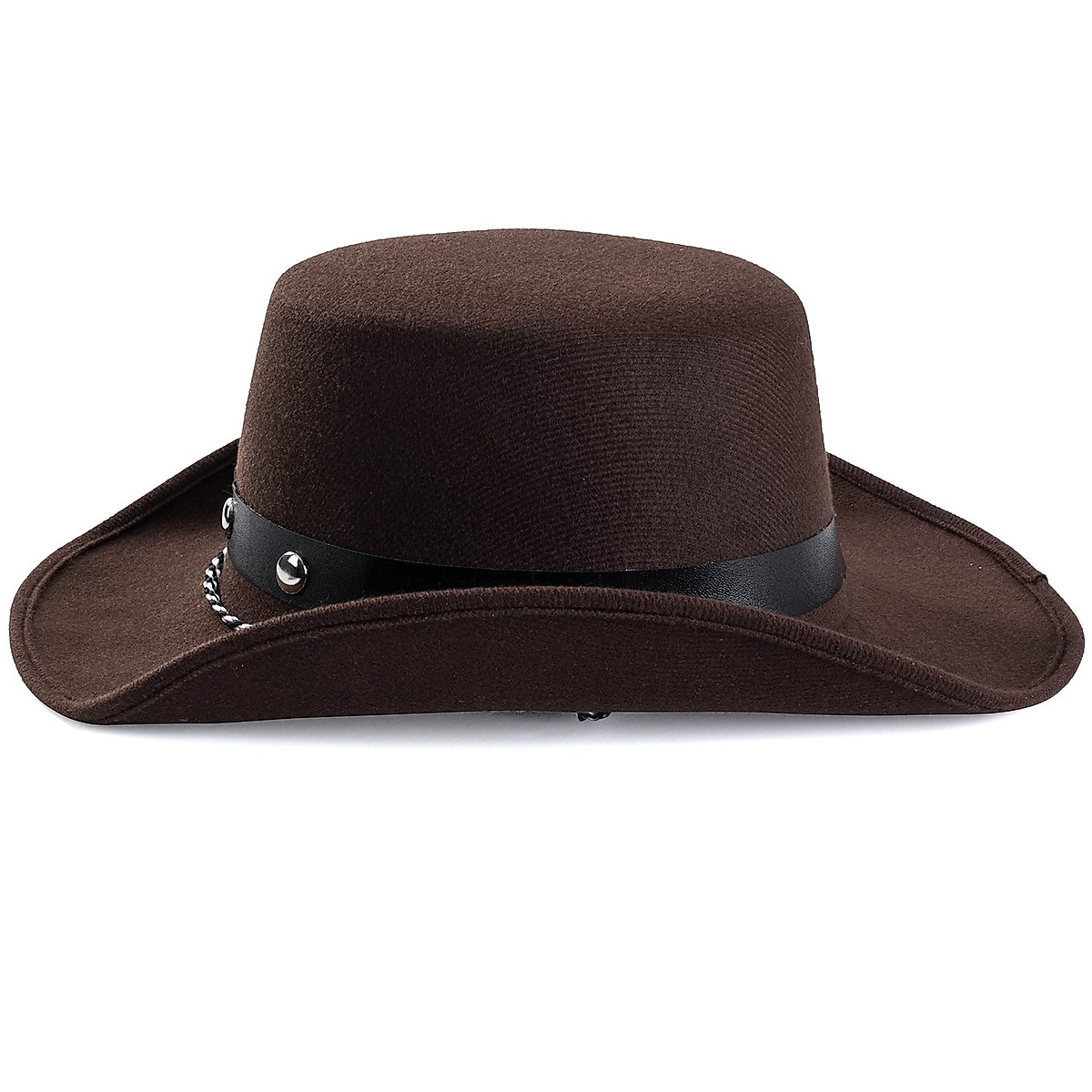 Funny Party Hats Brown Felt Cowboy Hat for Kids and Babies - Western Party Hat - One Size Fits Most