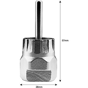 Oumers Bike Cassette Removal Tool, Cassette Freewheel Removal Tool with Chain Whip and Auxiliary Wrench Bicycle Cassette Lock Ring Removal, Freewheel Remover Wrench Sprocket Remover