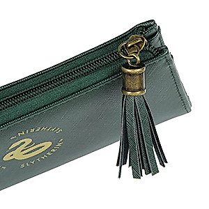 Bioworld Harry Potter Wallet Designer Hogwarts Slytherin House Zipper Clutch Faux Leather Wallet For Women