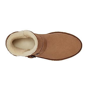 UGG Women's ROMELY Short Buckle Fashion Boot, Chestnut, 7