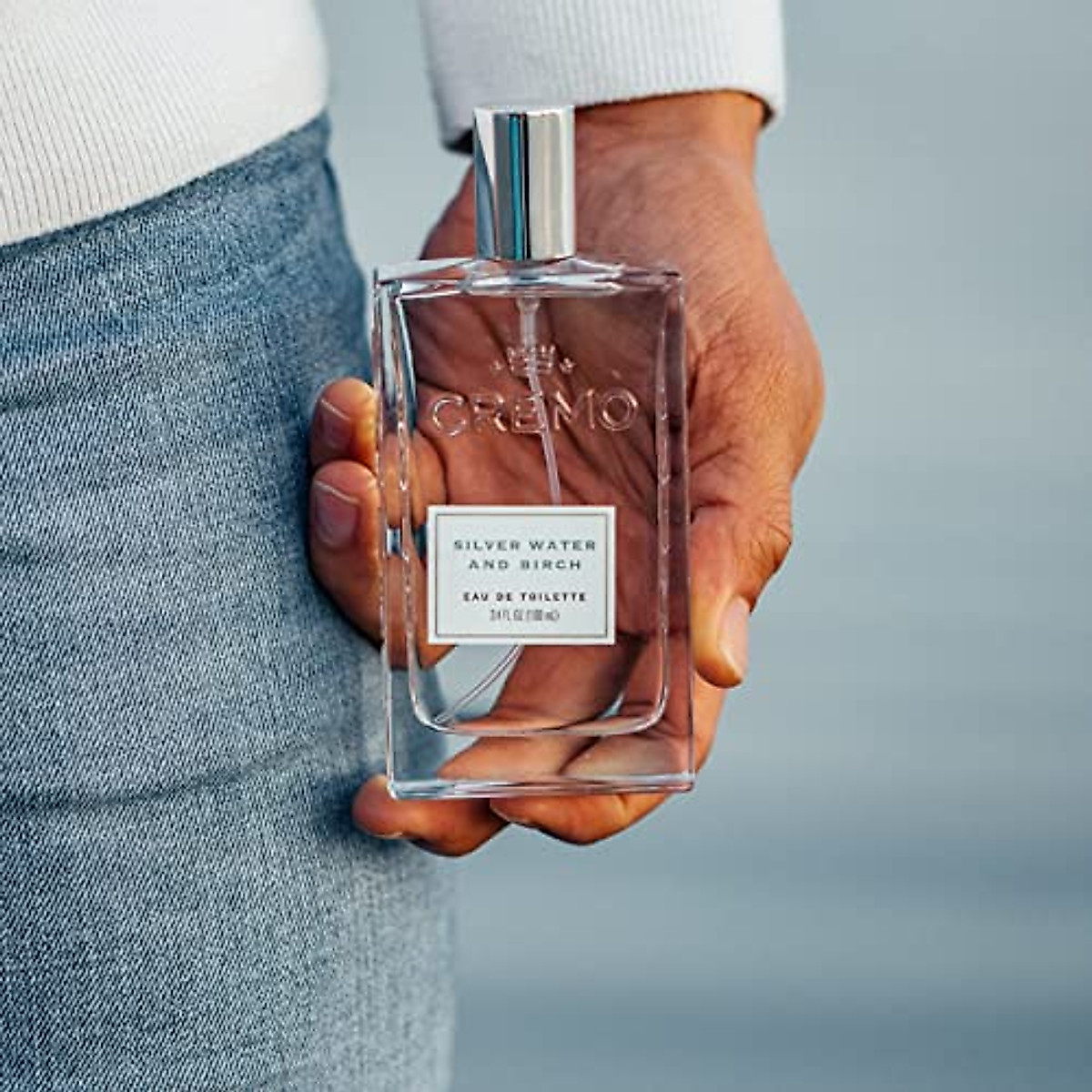 Cremo Silver Water & Birch Cologne Spray, A Crisp Scent with Notes of Forest Moss, Lavender and White Birch, 3.4 Fl Oz