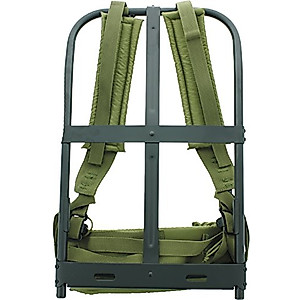 Army Universe Black Military Alice Pack Frame - Enhanced Army Hiking Gear with Adjustable Olive Drab Suspender Straps & Quick Release LC-1 Kidney Pad