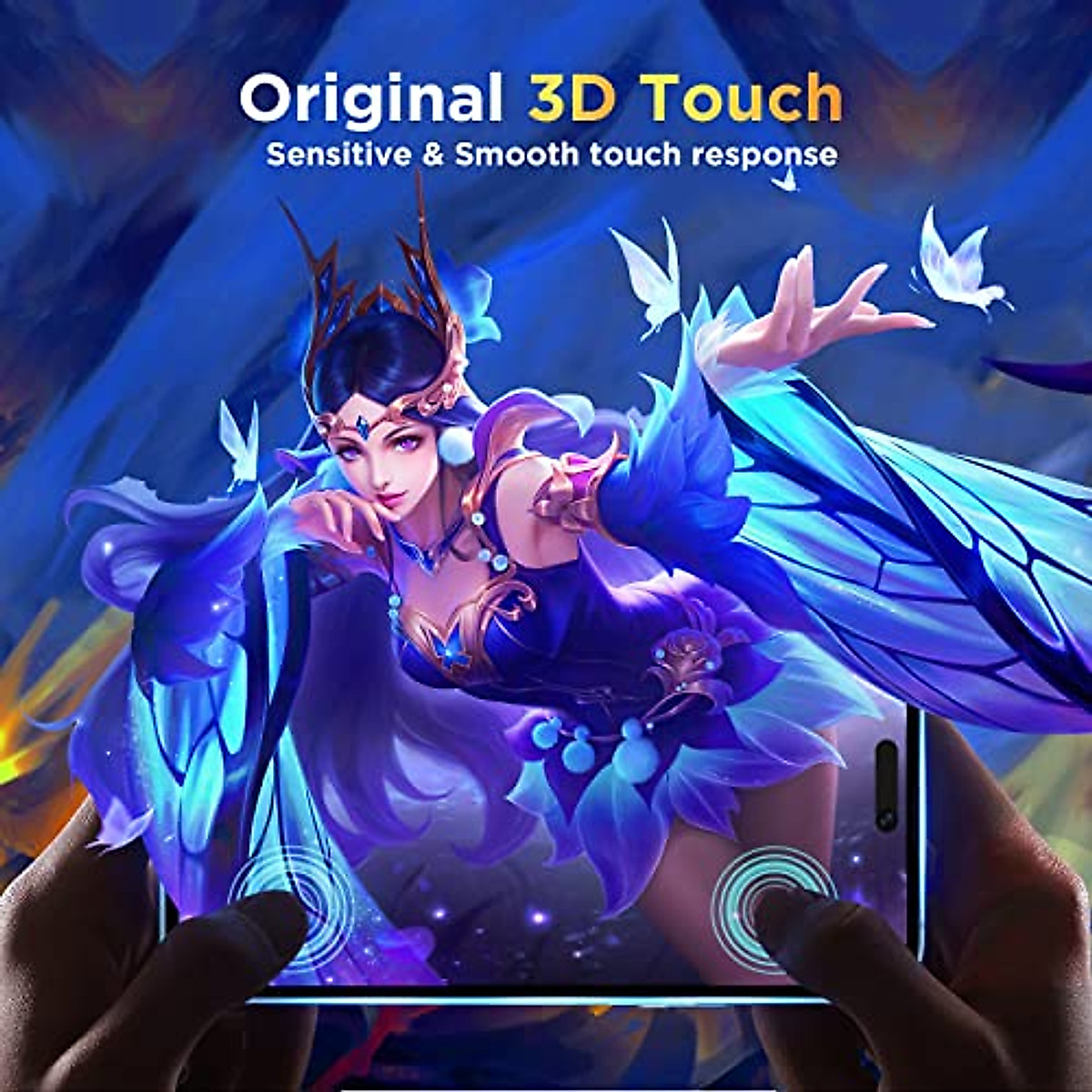 NatuBeau 3 Pack Screen Protector for iPhone 14 Pro Max 6.7" with 3 Pack Camera Lens Protector, HD Clear Tempered Glass iPhone 14 Pro Max Screen Protector, 9H Hardness, Scratch Resistant, Easy Install, Bubble Free, Case Friendly