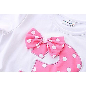 Mud Kingdom 4 Year Old Birthday Dress Girl Cute 4 Long Sleeve Pink