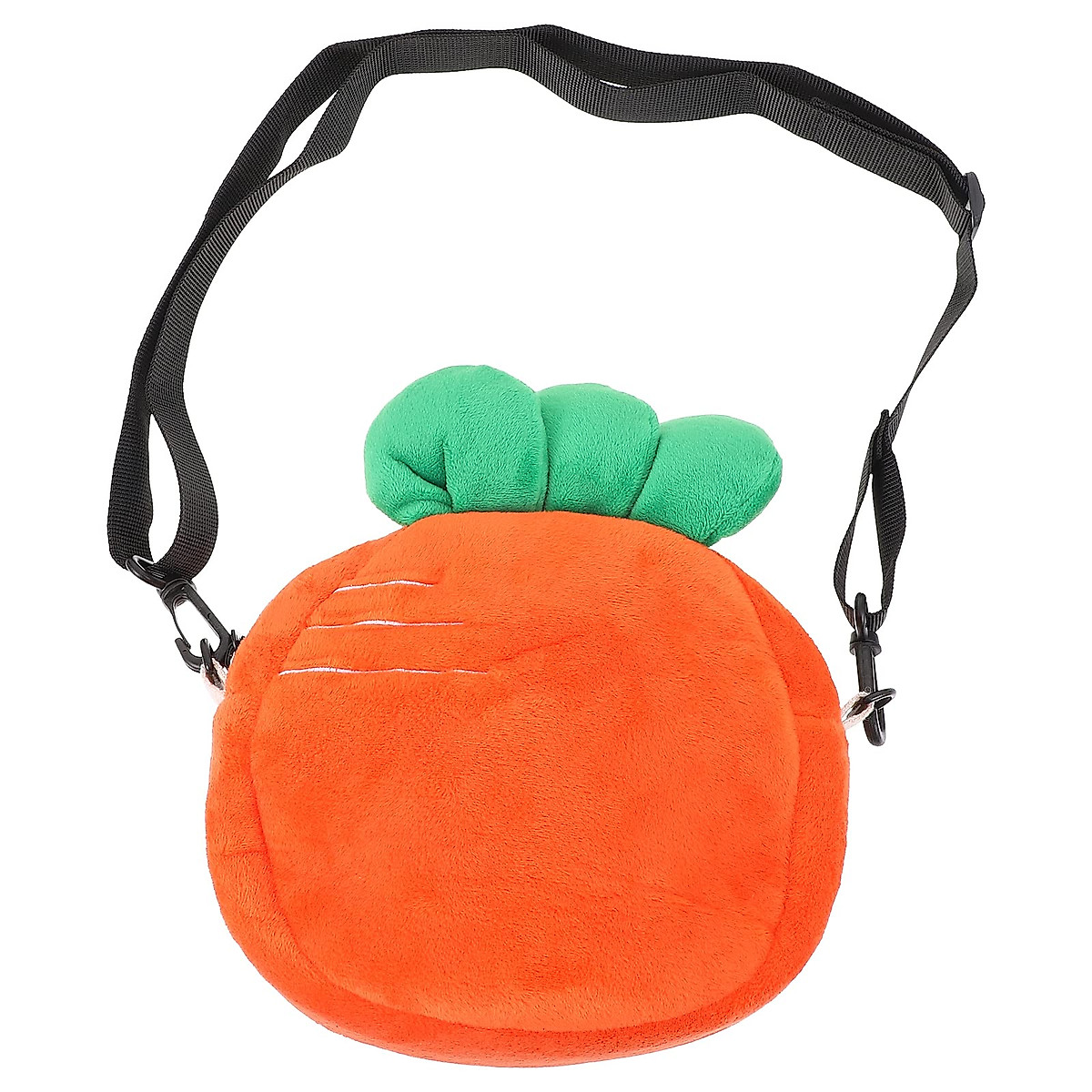 Carrot Plush Bag Chic Girls Shoulder Pouch Decorative Mobile Phone Keys Bag Cute Portable Daily Bag